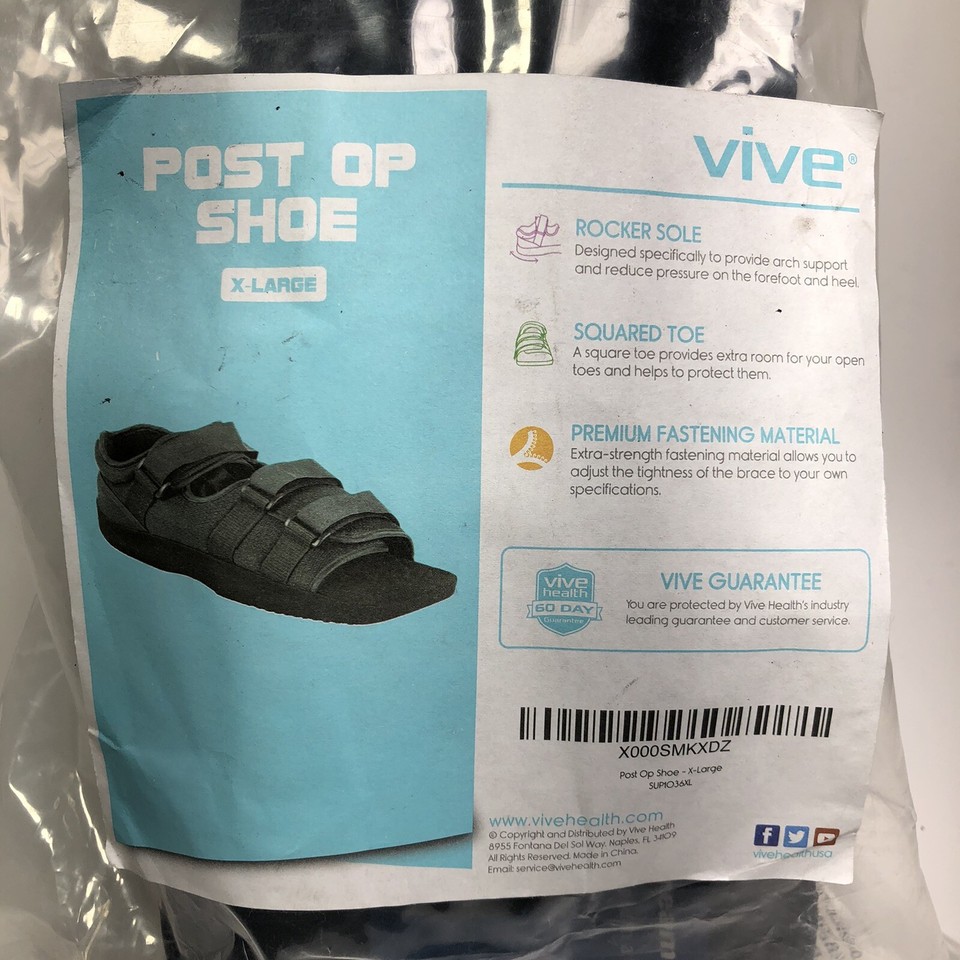 Vive Post Op Shoe Lightweight Medical Walking Boot with Adjustable ...