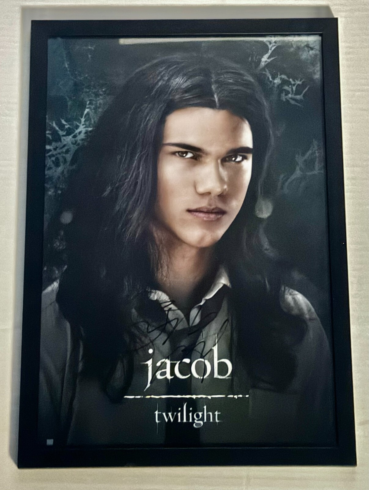 Jacob Twilight Signed Poster Framed 21 x 14.5 Hot Topic DVD Release ...