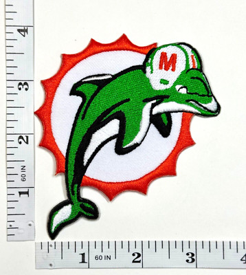 Embroidered Patch - Football - Miami Dolphins - NFL - Iron-on | eBay