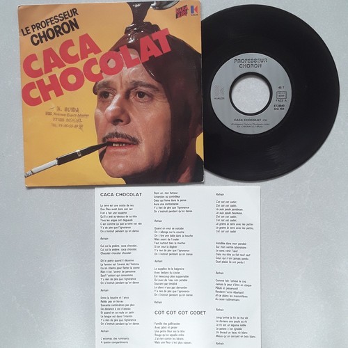 LE PROFESSEUR CHORON * CACA CHOCOLAT * 1985 45 T SP * INSERT | eBay