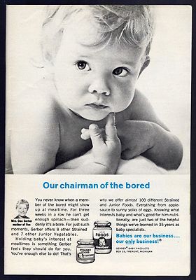 1967 GERBER BABY FOOD AD FREMONT,MICHIGAN MRS DAN GERBER JUNIOR ...