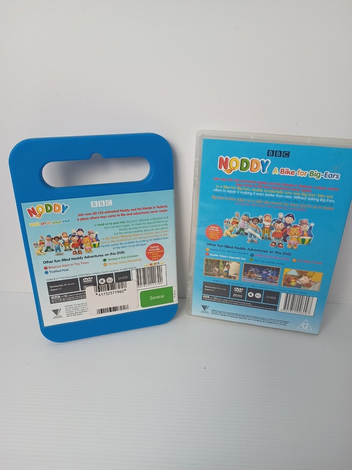 Noddy DVDs Hold On To Your Hat & Bike For Big Ears Region 4 Kid BBC ...