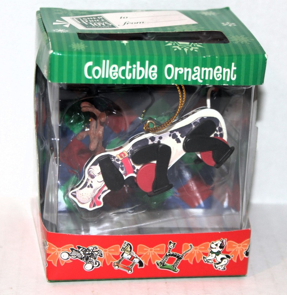 Vtg FISHER PRICE Classic Toy SNOOP N SNIFF Reindeer DOG ORNAMENT New in ...
