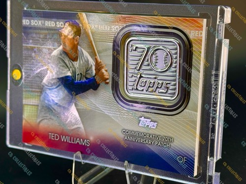 Ted Williams RARE SILVER LOGO PATCH INVESTMENT CARD SSP TOPPS RED SOX ...