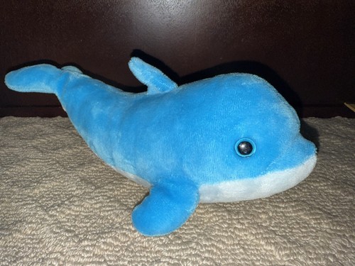 Destination Nation Blue Dolphin Plush Stuffed Animal by Aurora EUC | eBay