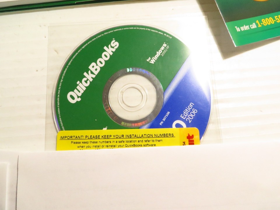 Intuit QuickBooks Pro Edition 2006 for Windows 2000/XP w/ Product Key ...