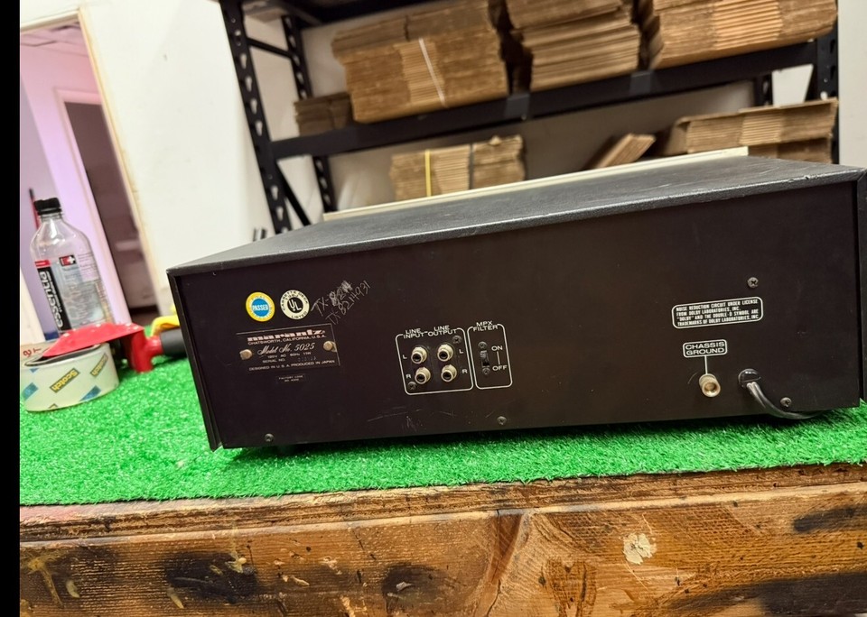 VINTAGE MARANTZ STEREO CASSETTE DECK MODEL 5025B POWER ON UNTESTED | eBay