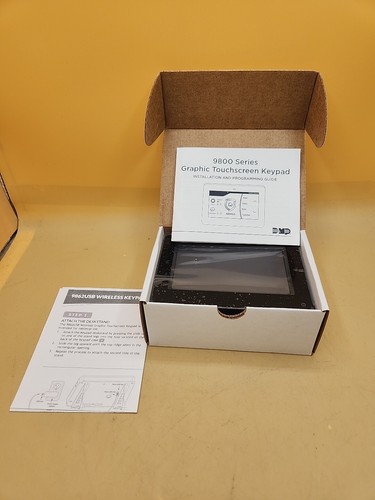 DMP 9862USB-B WIRELESS LCD TOUCHSCREEN KEYPAD Prox Black 9800 Series ...