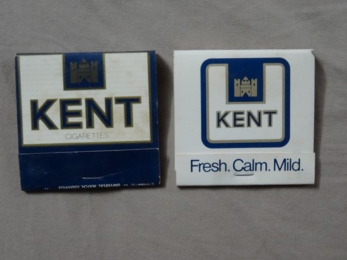 kent Cigarettes lot of 2 matchbox vintage 1981 B&WT Co universal match ...