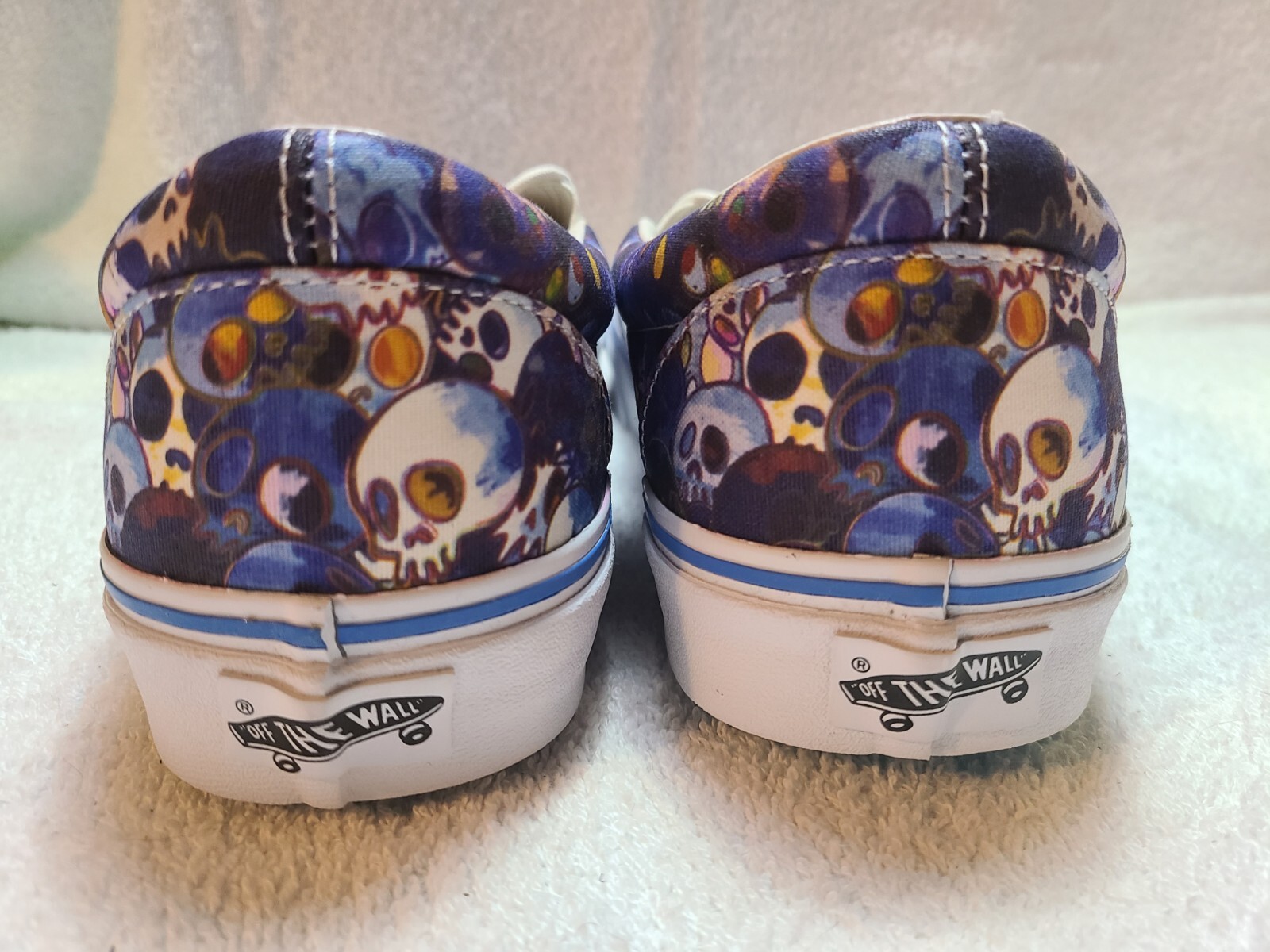 Vans x Takashi Murakami Blue Skulls Slip On Mens Sz 12 NIB Very Rare ...