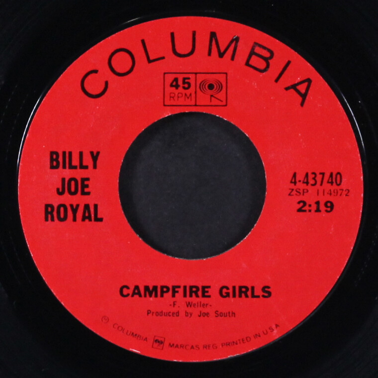 BILLY JOE ROYAL: campfire girls / should i come back COLUMBIA 7" Single ...