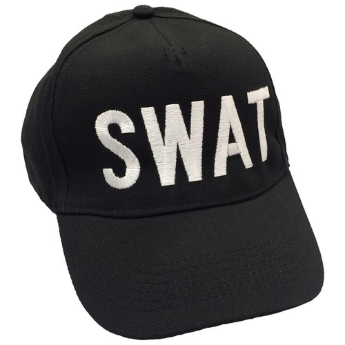 SWAT Embroidered Baseball Cap - Team Police Fancy Dress Special Weapons ...
