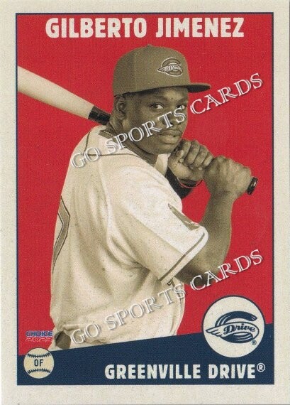 2023 Greenville Drive Gilberto Jimenez RC Rookie Boston Red Sox DR | eBay