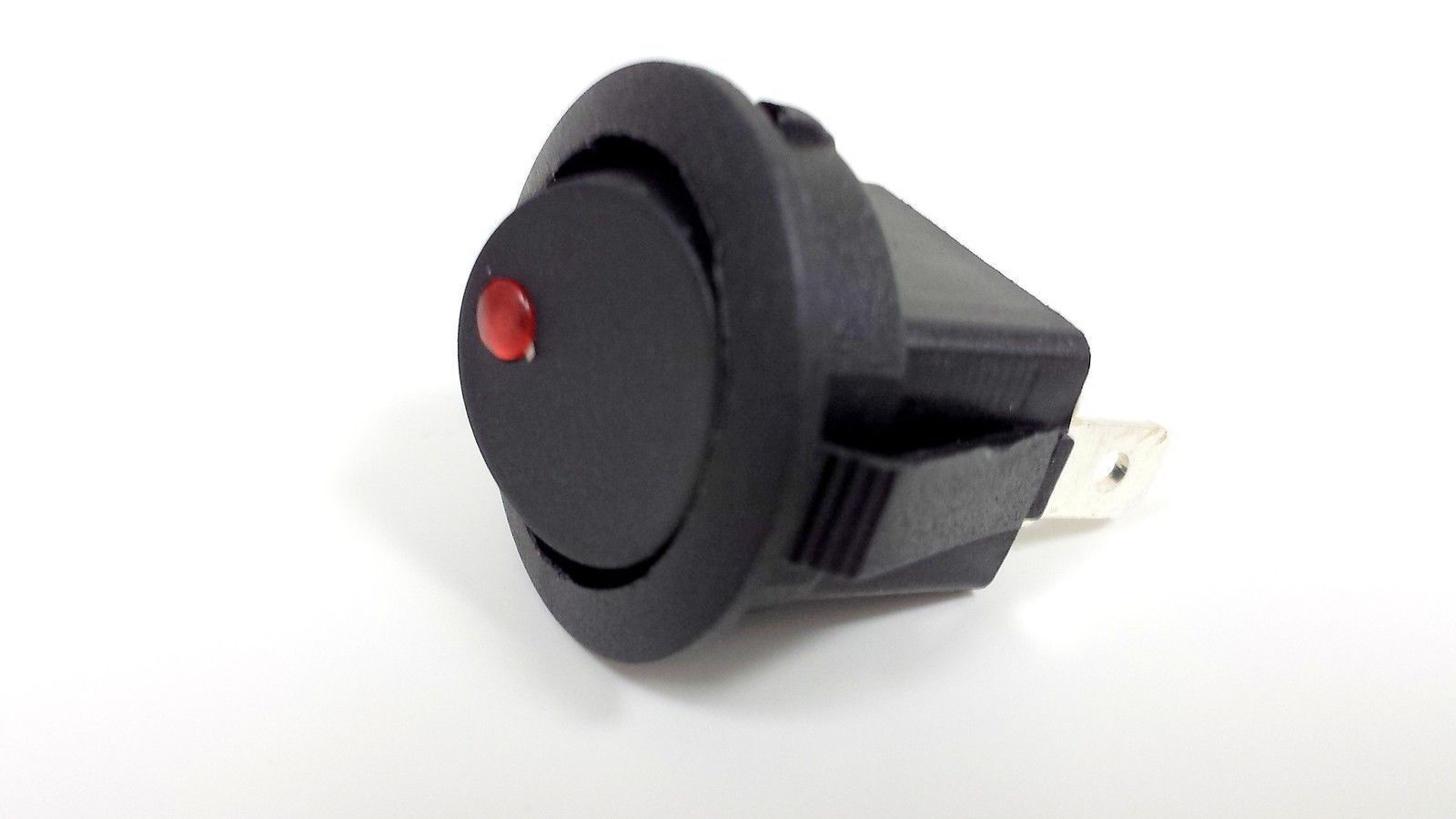 5 Pieces Red LED Round Rocker Switch 12 Volt Car Automotive On Off Auto ...