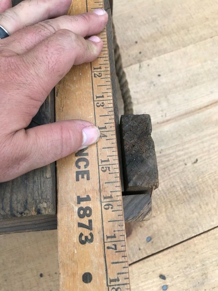 Vintage Dynamite Fuses Crate Wood Shipping Box Rope Handles TNT Black ...