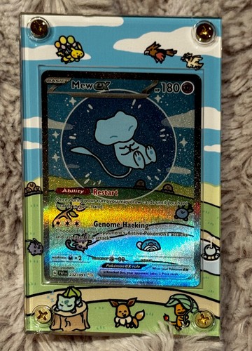Pokémon TCG Bubble Mew EX 232/091 Ungraded Raw Gem Mint w/ CUSTOM CASE ...