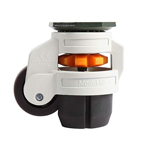 4 Pcs Stem Leveling Machine Casters with Nylon Wheel, Retractable ...