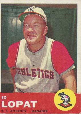 1963 Topps Ed Lopat 23 Athletics VG-EX | eBay