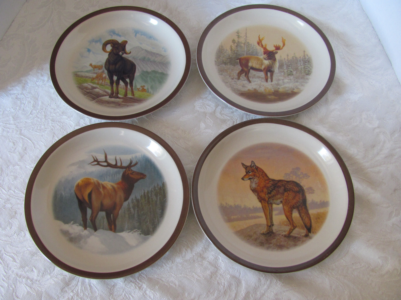 National Wildlife Federation - Bighorn, Elk, Deer, Wolf - Set of 4 ...
