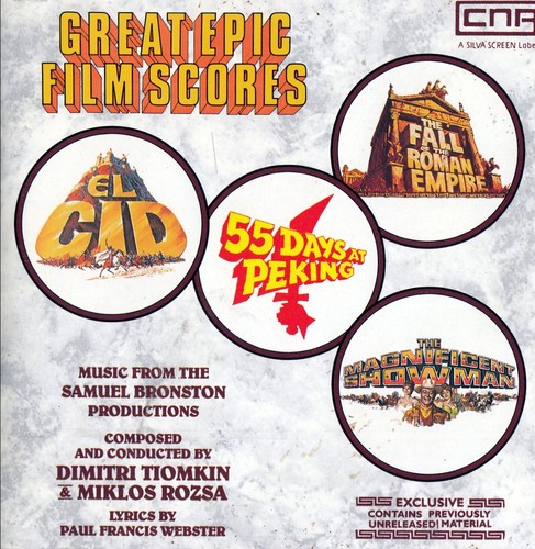 GREAT EPIC FILM SCORES Dimitri Tiomkin Miklos Rozsa CD Movie Soundtrack ...