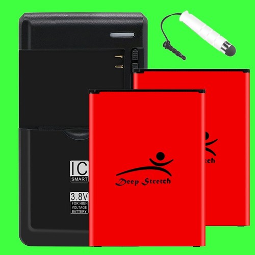 Large Power 2X 4670mAh Excellent Battery Charger Stylus f LG Stylo 3 ...