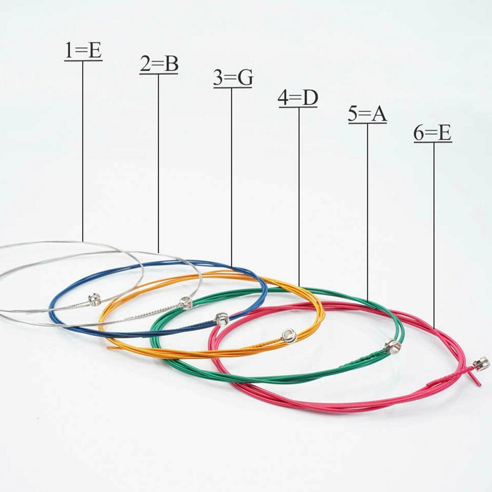 3 Sets of 6 Guitar Strings Replacement Steel String For Acoustic Guitar ...