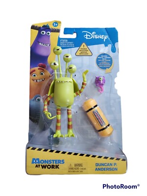 Disney Pixar Monsters at Work DUNCAN P. ANDERSON Posable 8" Action ...