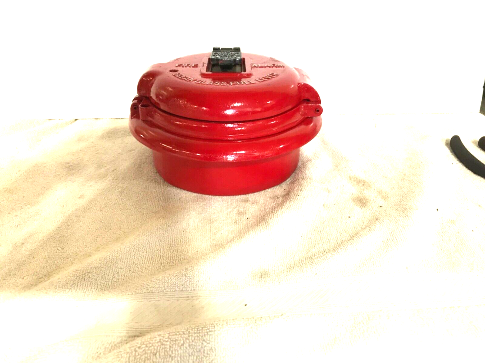 RARE Vintage 1950s Holtzer Cabot Round Fire Alarm Pull Box/ Station 8 1 ...