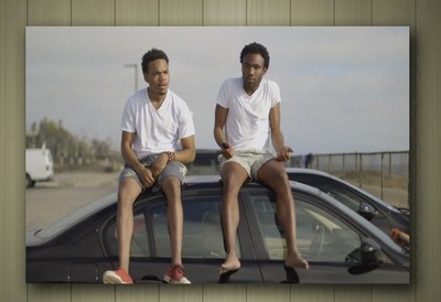 CHILDISH GAMBINO & CHANCE FRAMED CANVAS POSTER SIZE A1 A2 A3 OR A4 ...
