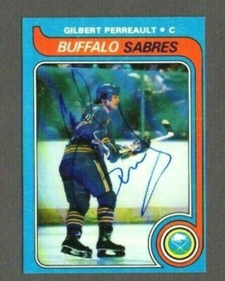 Gilbert Perreault 1979-80 Topps autographed card Buffalo Sabres | eBay