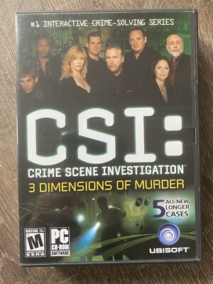 CSI: Crime Scene Investigation 3 Dimensions of Murder (PC, CD-Rom ...