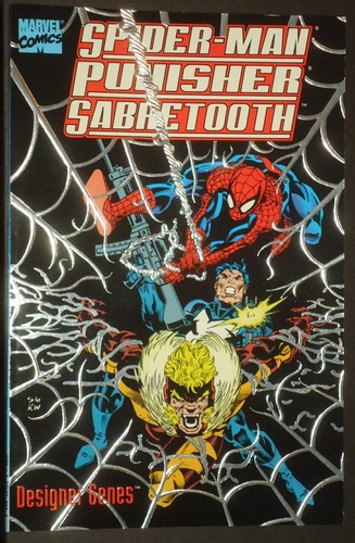 Spider-Man Punisher Sabretooth Designer Genes Graphic Novel PB 1993 | eBay
