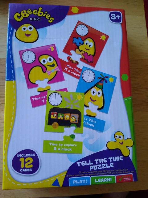 Cbeebies BBC Tell The Time Puzzles 3 Years Boxed. for sale online | eBay