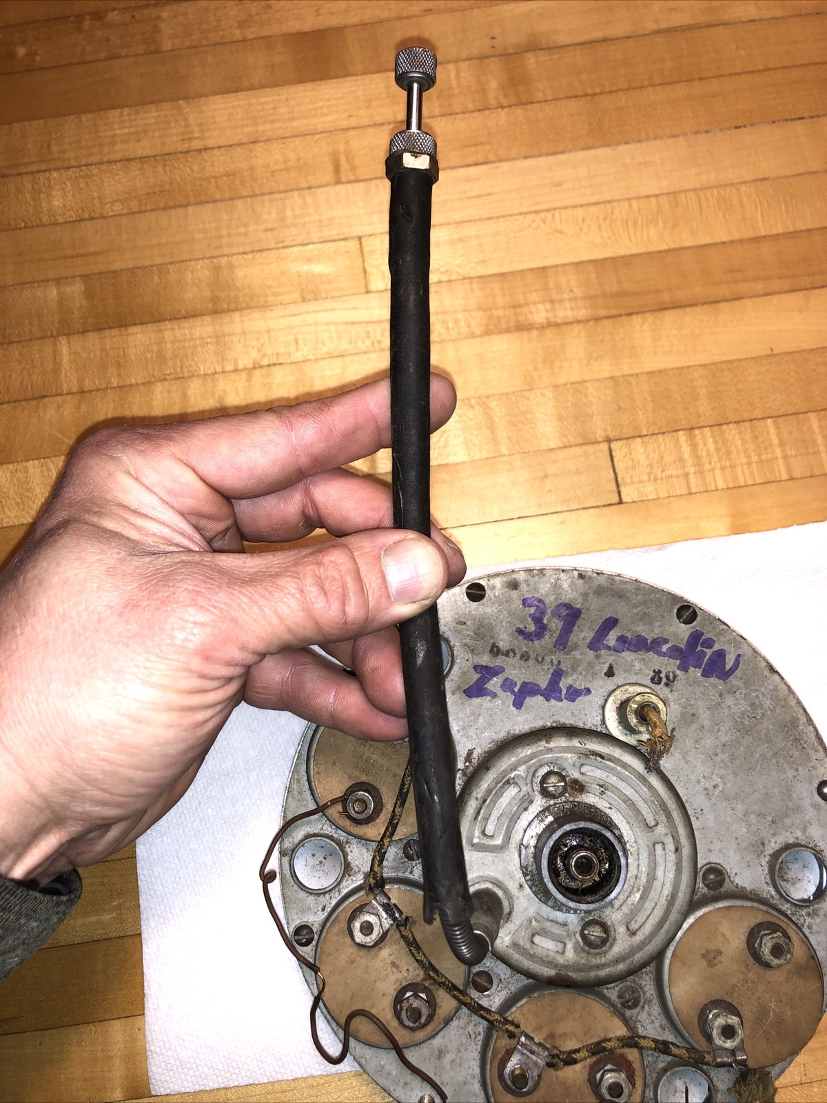 1939 Lincoln Zephyr Speedometer Fuel Oil Battery Gauge Pod Kustom ...