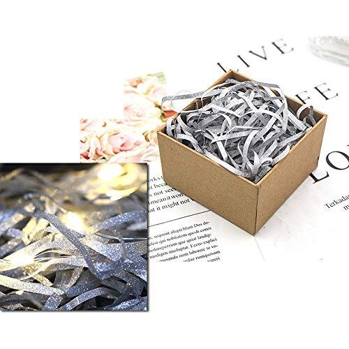 300 Grams Glitter Raffia Paper Shreds Decorative Shiny Strands Shredded ...