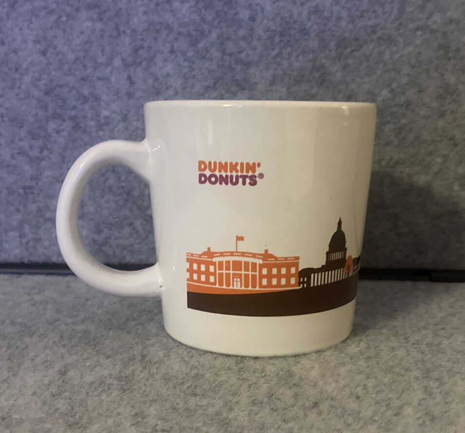 Dunkin’ Donuts Washington DC Cup Mug with US Capitol Landmarks and ...
