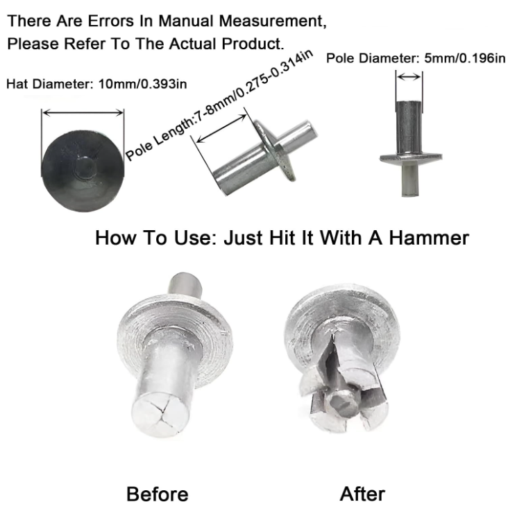 50-100 PCS Aluminum Drive Rivets Blind Drive Rivet | eBay