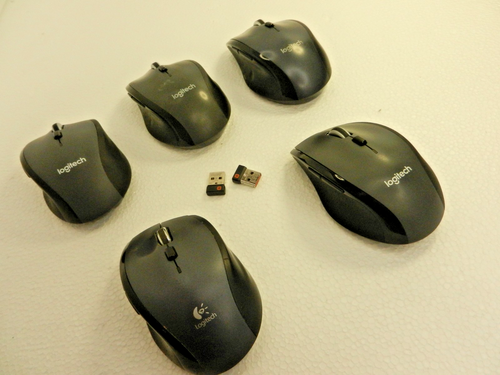 *Lot of 4* Logitech M705 Black 2.4ghz Wireless Mouse Lot - 2 USB ...