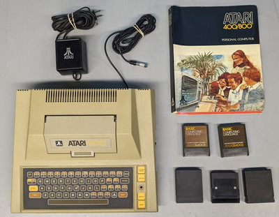 Atari 400 Personal Computer Console New Capacitors Carts Bundle ...