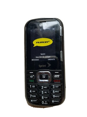 LG Rumor 2 LX265 ax265 Black (Sprint) Cellular slider Phone, no return ...