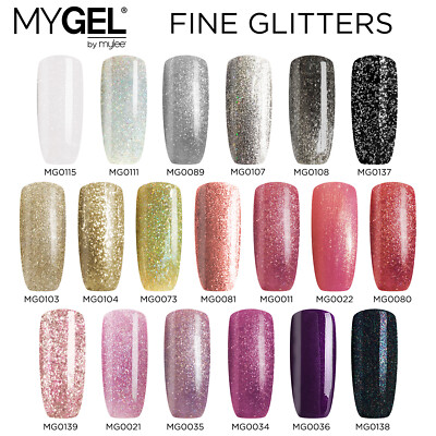 Mylee MYGEL UV LED Soak-Off Fine Glitter Gel Nail Polish Colour ...
