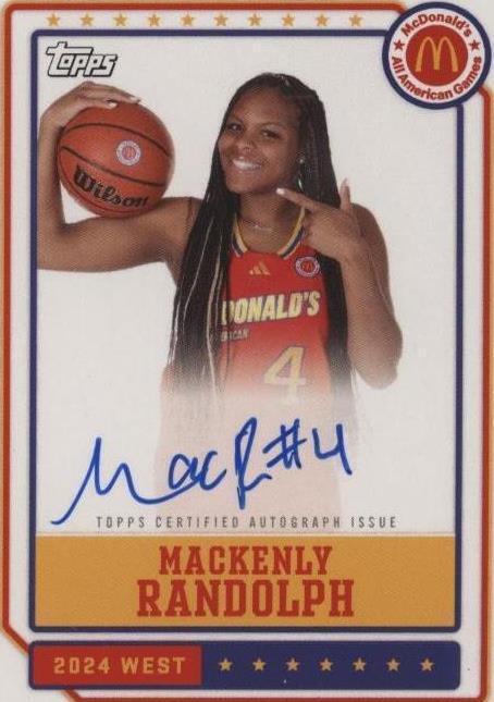 2024 Topps Chrome Mcdonald's All American - Event Autographs Mackenly ...