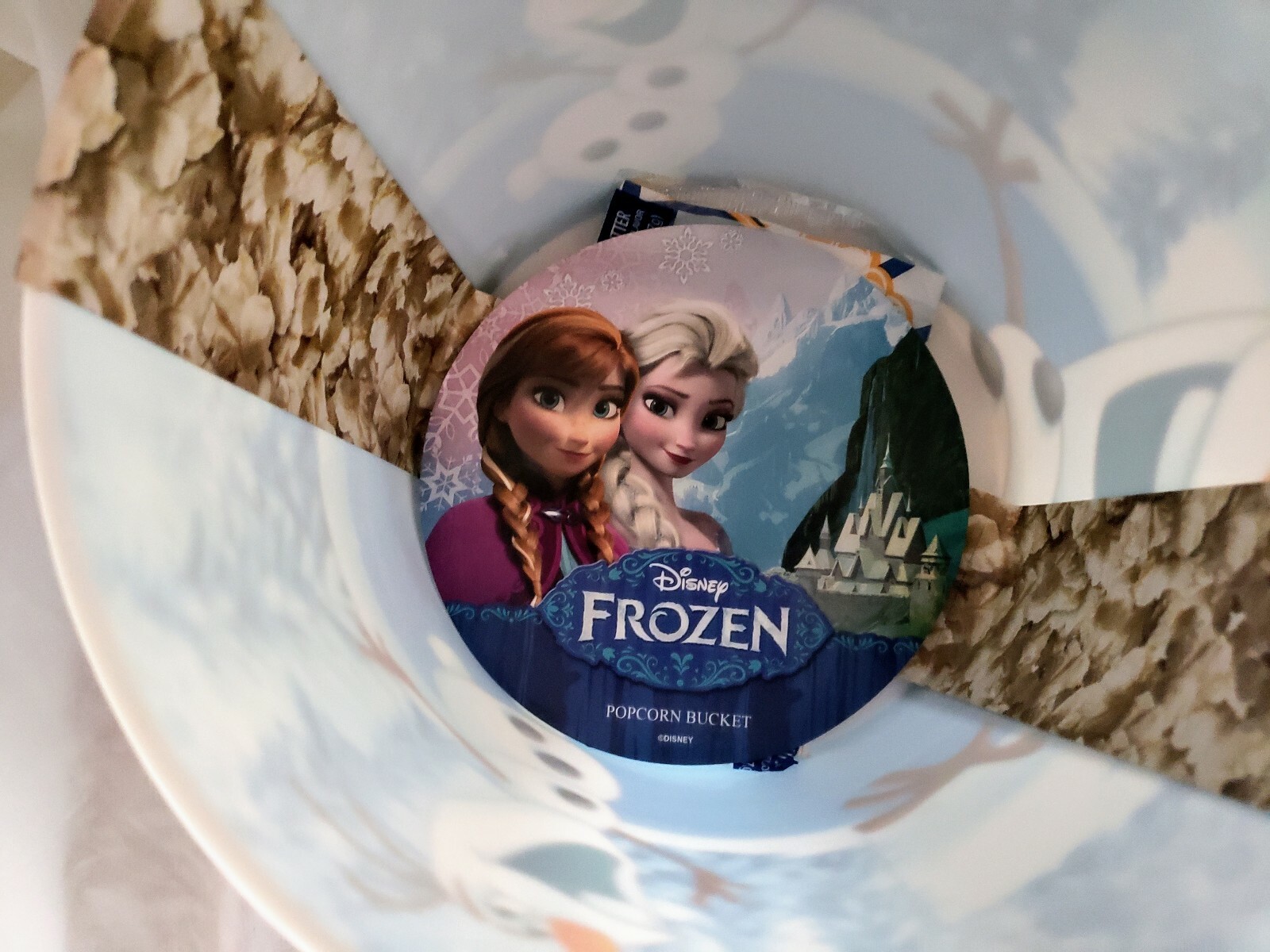 DISNEY FROZEN Pop Secret plastic POPCORN Buckets, Pick 1: Elsa/Anna or ...