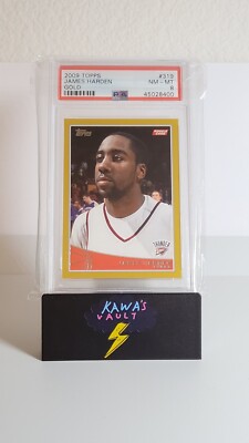 2009-10 Topps James Harden Gold Rookie RC #1184/2009 PSA 8 Thunder 🔥💎 ...