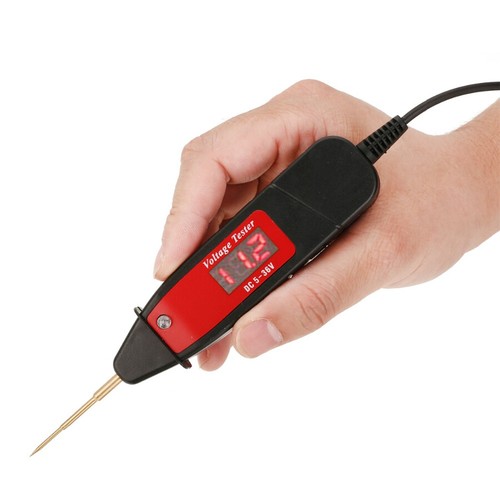 Car Electric Voltage Test Pen Probe Tools With LED Light 5-36V Digital ...