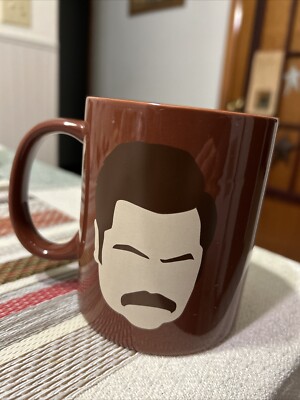 Parks and Rec "Ron Swanson" 14.5oz brown mug made by Funko | eBay