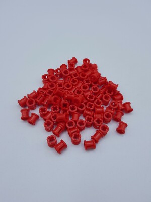 LEGO TECHNIC LOT 100 X BUSH FOR CROSS AXLE ROUGE REF 42798 / 6275844 ...