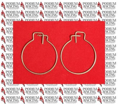 DUCATI XDIAVEL SILVER TITANIUM REAR WHEEL AXLE NUT SAFETY SPRING CLIPS ...