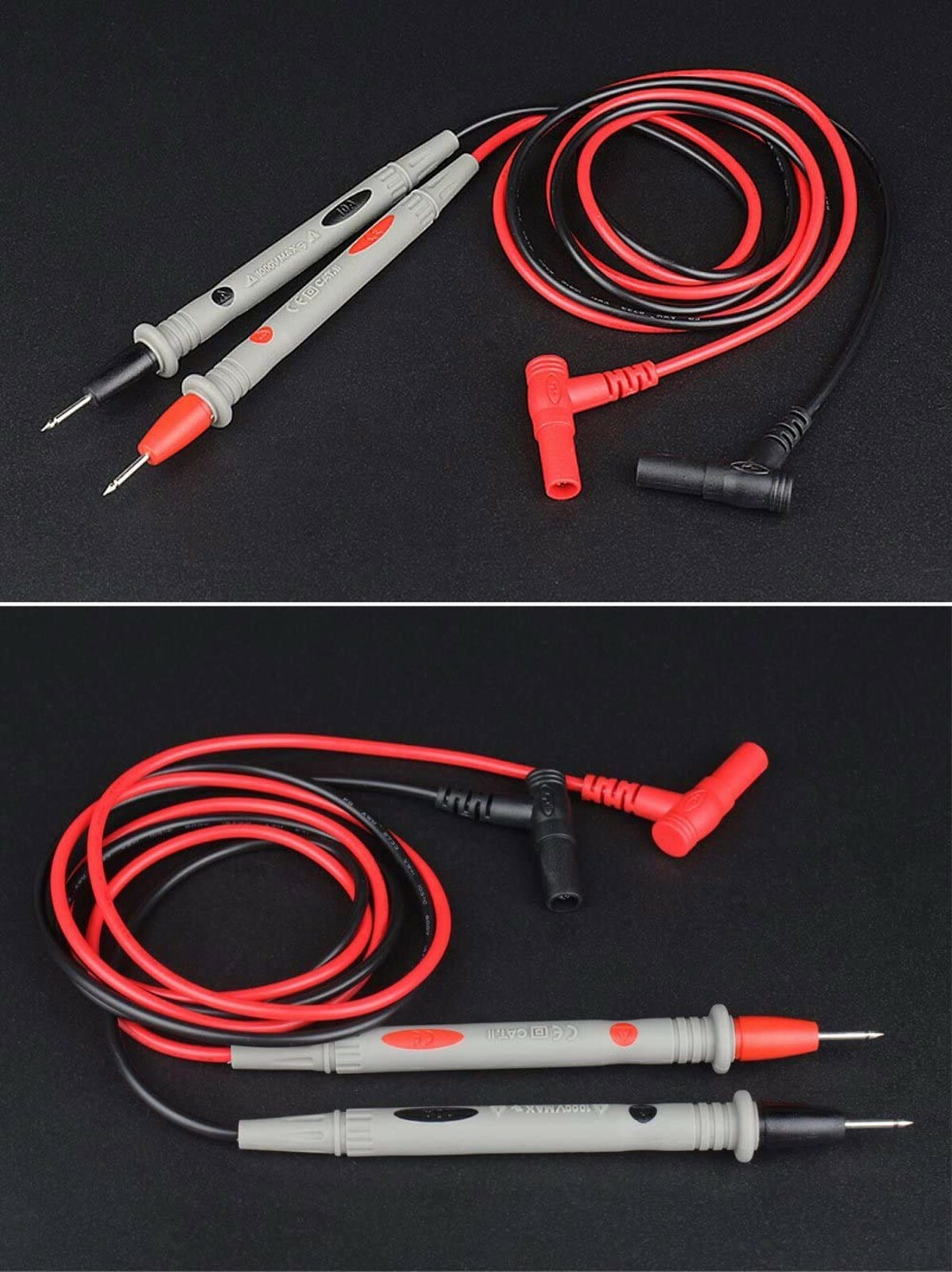 Fluke Compatible Hard Point Test Leads Set for Multimeter Meter Probes ...