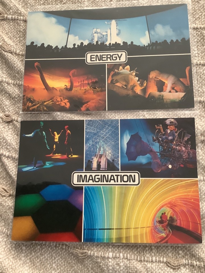 Disney World Epcot Center, Future World Continental Size Postcards | eBay